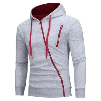 Generic Sweat-Shirt de Sport pour Homme, Veste à Capuche zippée en Polaire Douce, Fermeture éclair intégrale, Manches Longues, Coupe ajustée, vêtement dextéri