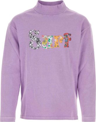 ERL Erl, Homme, Sweatshirts et sweats &agrave; capuche, Violet, Taille: L Longsleeve T-shirt Knit
