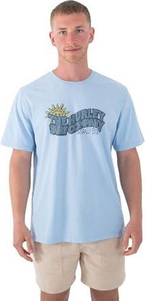 Hurley Naturally Stoked SS T-Shirt, Eiffel Blue, XXL Mens