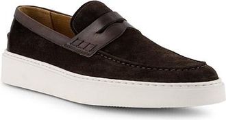 Rosso E Nero Herren Slipper braun Veloursleder