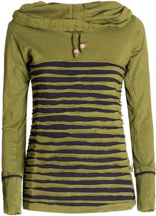 vishes Sweater Cutwork Sweater aus Baumwolle mit Kragen