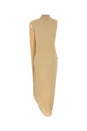 Jean Paul Gaultier Womens Skin Pink Stretch Viscose Dress Nude Exterior: Elastane Abiti