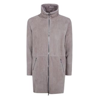 Giorgio Brato Homme, Vestes, Gris, Taille: L Leather Vestes