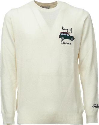 MC2 Saint Barth Heron Rundhals-Pullover - - Knitwear - Herren - Wei&szlig; - XL