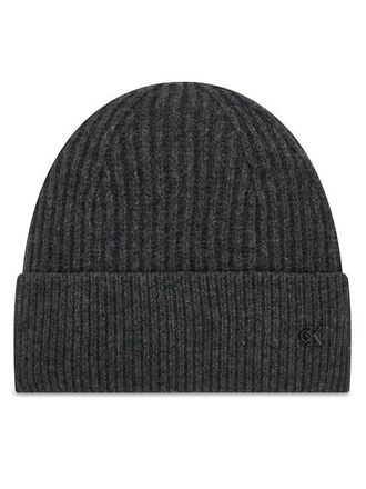 Calvin Klein M&uuml;tze Ck Metal Wool Beanie LV04D8032G Grau