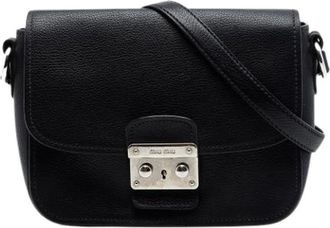 Miu Miu Sac bandouli&egrave;re Pre-owned - Femme - Pre-owned - Noir - Taille: ONE Size