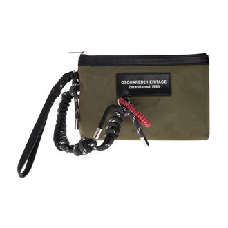 Dsquared2 Heritage Pouch - - Bags - Herren - Gr&uuml;n - ONE SIZE