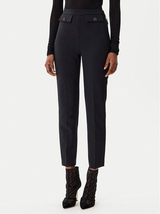 Elisabetta Franchi Stoffhose PA-120-56E2-V340 Schwarz Regular Fit