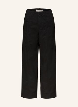 Calvin Klein Jeans Marlenehose Mit Leinen schwarz