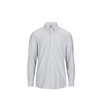 HUGO BOSS Chemise ray&eacute;e &agrave; manches longues en coton m&eacute;lang&eacute;