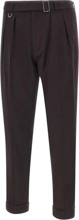 Paolo Pecora Homme, Pantalons, Brun, Taille: L Slim-fit Pantalons