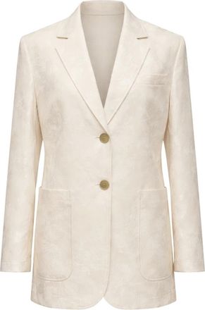 Department Five Department Five, Femme, Vestes, Blanc, Taille: 40 FR Blazer Monopetto Due Bottoni Effetto Broccato