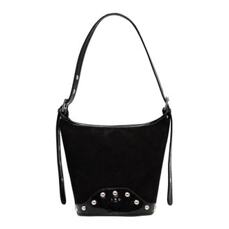 Iro Iro, Femme, Sacs, Noir, Taille: ONE Size Mini Sac Seau Clout&eacute;