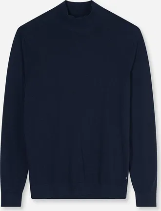 Olymp Stehkragenpullover Baumwoll-Lyocell-Mix, Regular Fit