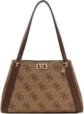 Guess Schultertasche Latte Logo/Braun