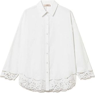 Twinset Femme, Blouses et Chemises, Blanc, Taille: 38 FR Chemises