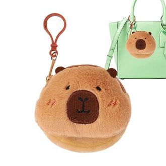 Generico Keetchain Capybara, Pendentif De Sac &Agrave; Dos Pour Animaux En Peluche - Tour Capybara, Sac &Agrave; Dos En Peluche Sac &Agrave; Dos Pendentif Cr&eacute;atif Amusant Doux En P