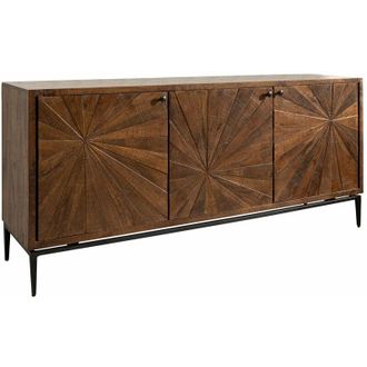 Massivmoebel24 Sideboard Mango 183x46x84 braun lackiert stilm&ouml;bel 110