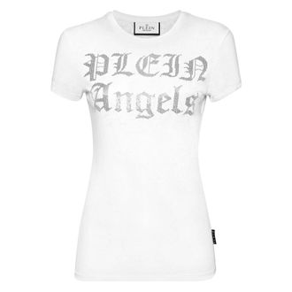 Philipp Plein Femme, Tops, Blanc, Taille: 42 FR T-Shirt Pure