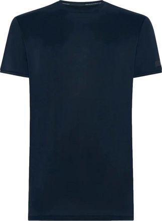 Roberto Ricci Design Rrd, Homme, Tops, Bleu, Taille: S T-shirt &agrave; Manches Courtes en Cupro Bleu Marine