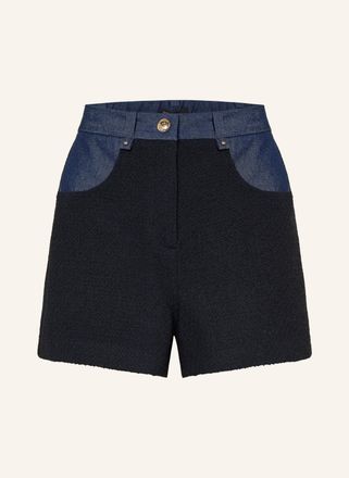 Maje Tweed-Shorts Im Materialmix blau