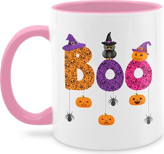 Shirtracer Tasse Tassen 325ml - Boo Halloween I Spooky Halloween - 325 ml - Rosa - halloween-tasse haloween outfits mug grusel hellowee coffee gruselig helloween