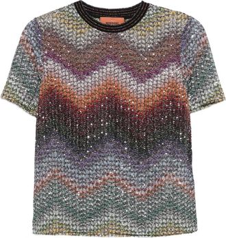 Missoni Femme, Tops, Multicolore, Taille: 38 FR T-shirt &agrave; manches courtes Caperdoni