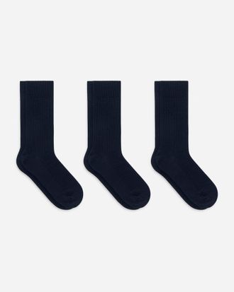 Arket Gerippte Socken Aus Supima-Baumwolle 3er-Pack -Blau