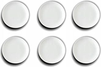 Wilmax England Wilmax WL-991014/A Porzellan Speiseteller mit Rollrand, Weiss, 23cm Durchmesser