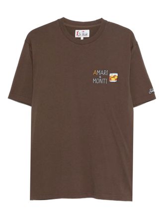 MC2 Saint Barth embroidered arnott T-shirt - Marron