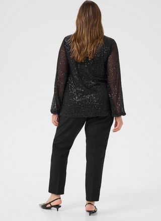 Kaffe Curve Langarmbluse Langarm-Bluse KClaila Gro&szlig;e Gr&ouml;&szlig;en