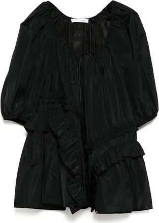 Cecilie Bahnsen Femme, Blouses et Chemises, Noir, Taille: 38 FR Top Arabella sculptural avec noeuds