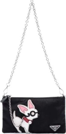 Prada Sac bandouli&egrave;re en nylon Pre-owned - Femme - Pre-owned - Noir - Taille: ONE Size