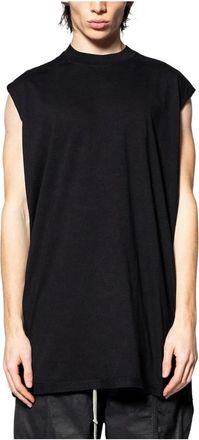 Rick Owens Homme, Tops, Noir, Taille: L Canotta Tarp