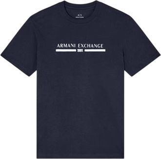 A|X Armani Exchange T-Shirt f&uuml;r Herren, Logo (Marine)