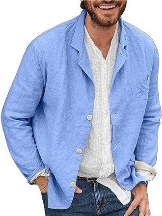 Generic Chemise ample de couleur unie pour homme, chemise d&eacute;contract&eacute;e &agrave; manches longues, chemise classique essentielle, chemise l&eacute;g&egrave;re et douce, haut confort