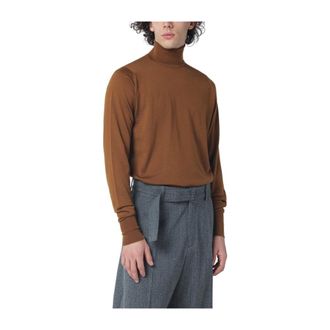 John Smedley Herren, Strickwaren, Braun, SGr&ouml;&szlig;e