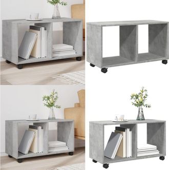 vidaXL vidaXL Rollschrank Betongrau 72x33x42,5 cm Holzwerkstoff