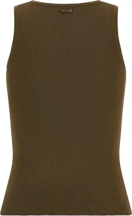 Max Mara Womens Bicolor Viscose Sleeveles T-Shirt