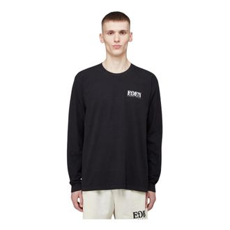 Eden Power Corp Logo Langarm-T-Shirt - - Tops - Herren - Schwarzk - M
