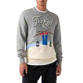 MC2 Saint Barth Heron Rundhals-Strickpullover - - Knitwear - Herren - Grau - M