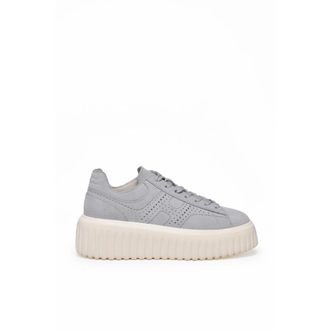Hogan H-Stripes Allacciato in Suede - - Shoes - Damen - Grau - 35 EU
