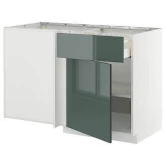 IKEA METOD / MAXIMERA Eckunterschrank mit Schublade+Boden