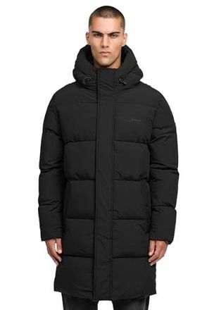 Stone Harbor Manteau dhiver pour homme (S-3XL) doubl&eacute; en polaire matelass&eacute; avec capuche - B771, Noir, M