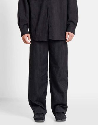 Sixth June 6 Heart - Pantalon &agrave; rayures - Noir