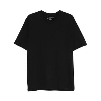 Majestic Filatures Homme, Tops, Noir, Taille: M T-shirt &agrave; col rond
