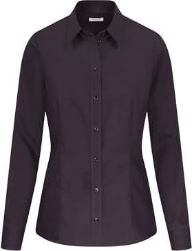 Seidensticker Chemisier pour femme - Chemisier de ville - Chemisier chemise - Regular Fit - Manches longues - Uni - 100 % coton