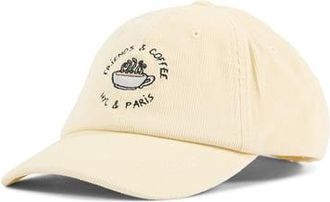 Maison Labiche Casquette brod&eacute;e Friends and Coffee en coton