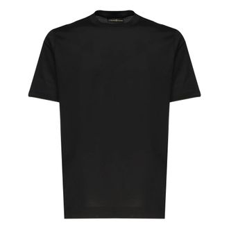 Giuliano Galiano Schwarze Crew Neck T-shirts und Polos - - Tops - Herren - Schwarzk - XL