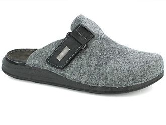 Inblu Herren Hausschuhe aus &Ouml;kofilz mit Weiches Innenfutter Herausnehmbare Einlegesohle aus Naturleder 40-45 EU